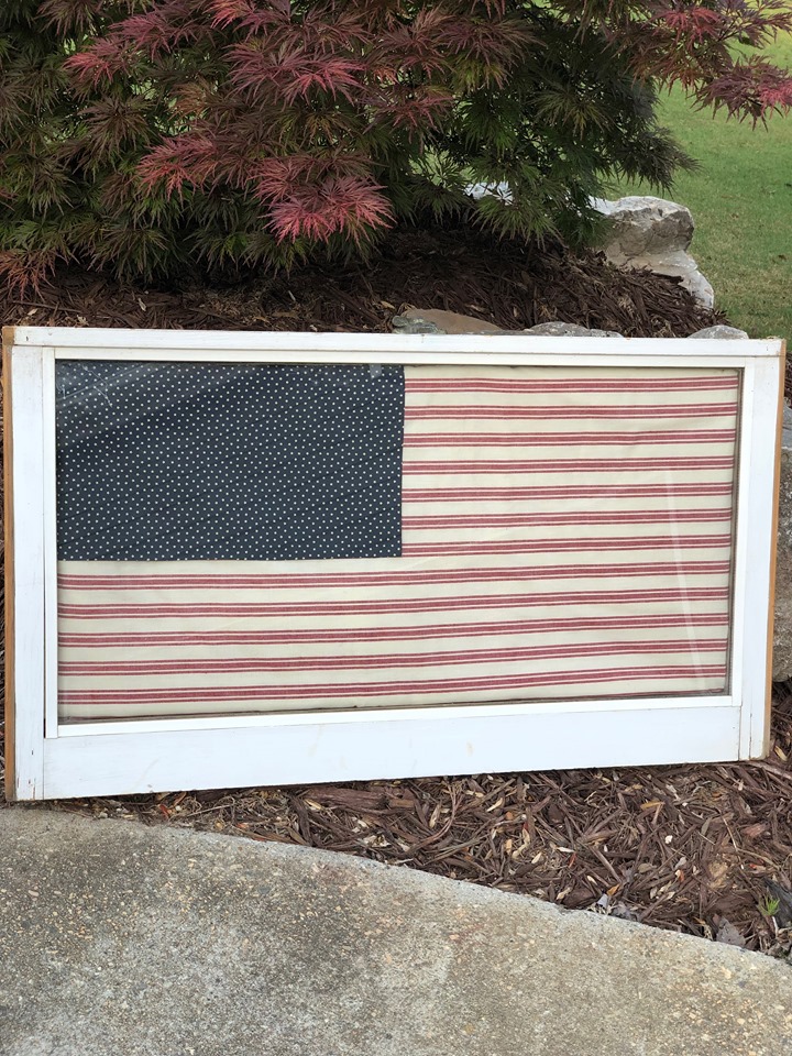 American Flag Window - The Shabby Tree