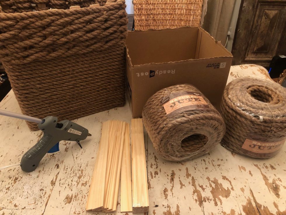 DIY Jute Storage Box - The Shabby Tree