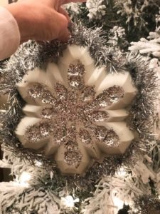 Dollar Tree Snowflake Candy Dish - The Shabby Tree