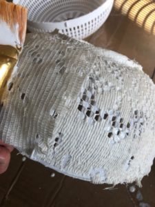 DIY Colander Snowman - The Shabby Tree