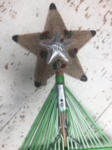 DIY Rake Tree - The Shabby Tree