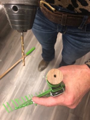 DIY Rake Tree - The Shabby Tree