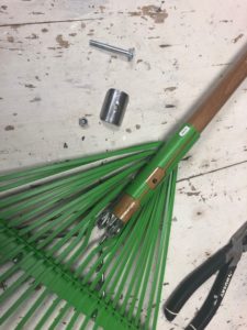 DIY Rake Tree - The Shabby Tree