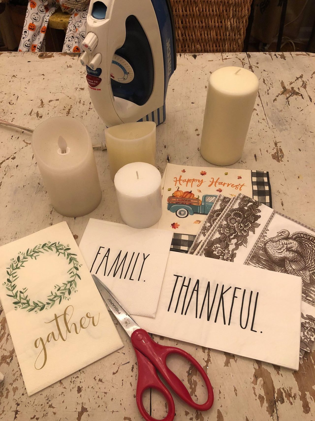 Diy Decorative Candles - The Shabby Tree