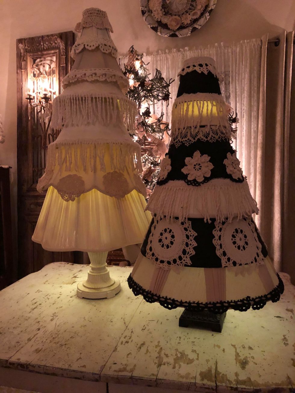 DIY Lampshade Tree - The Shabby Tree