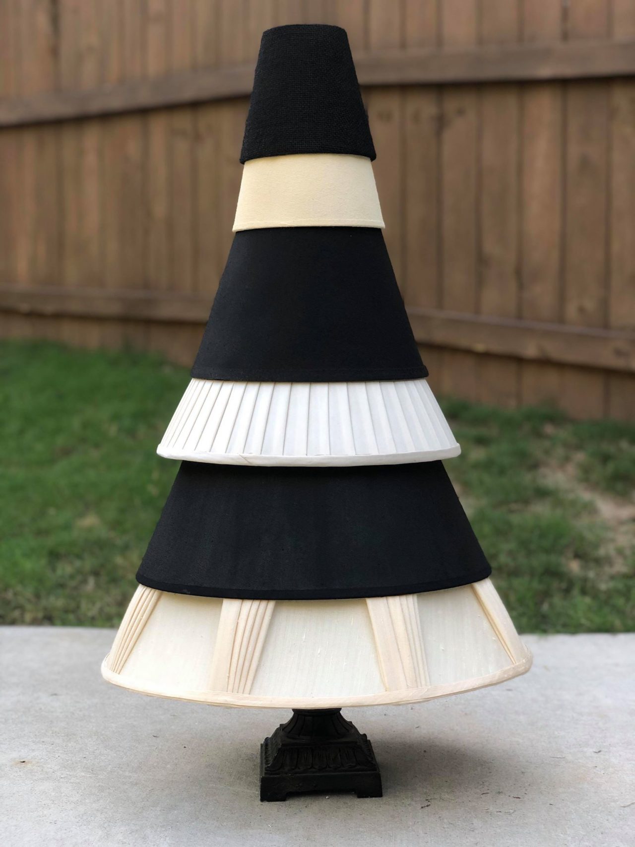 DIY Lampshade Tree - The Shabby Tree