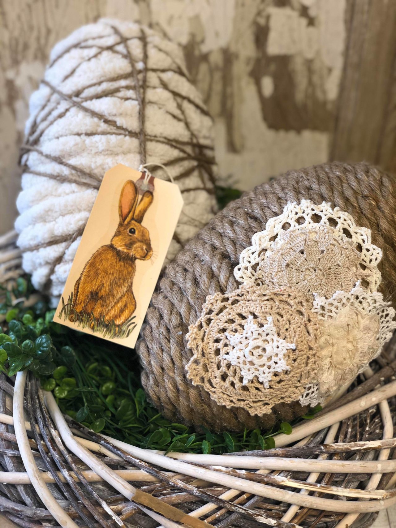 DIY Large Decorative Egg - The Shabby Tree