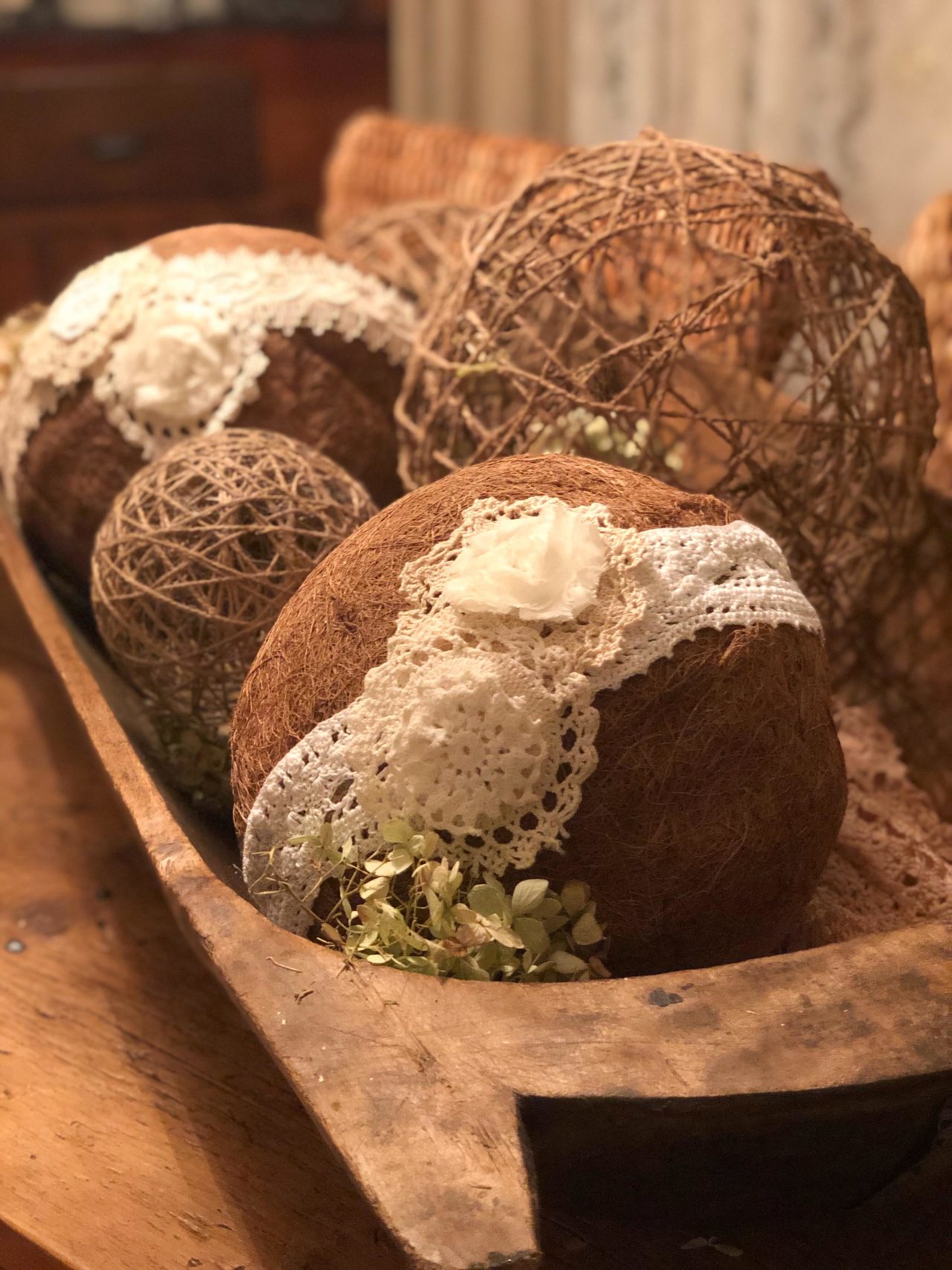 DIY Coco Liner Balls - The Shabby Tree