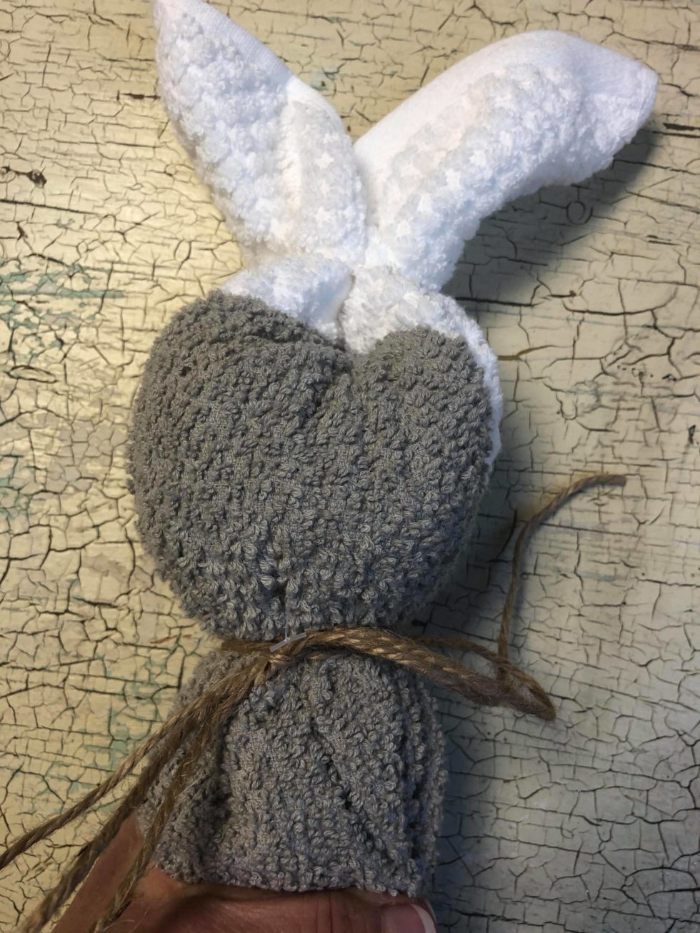 DIY Dish Towel Bunny - The Shabby Tree