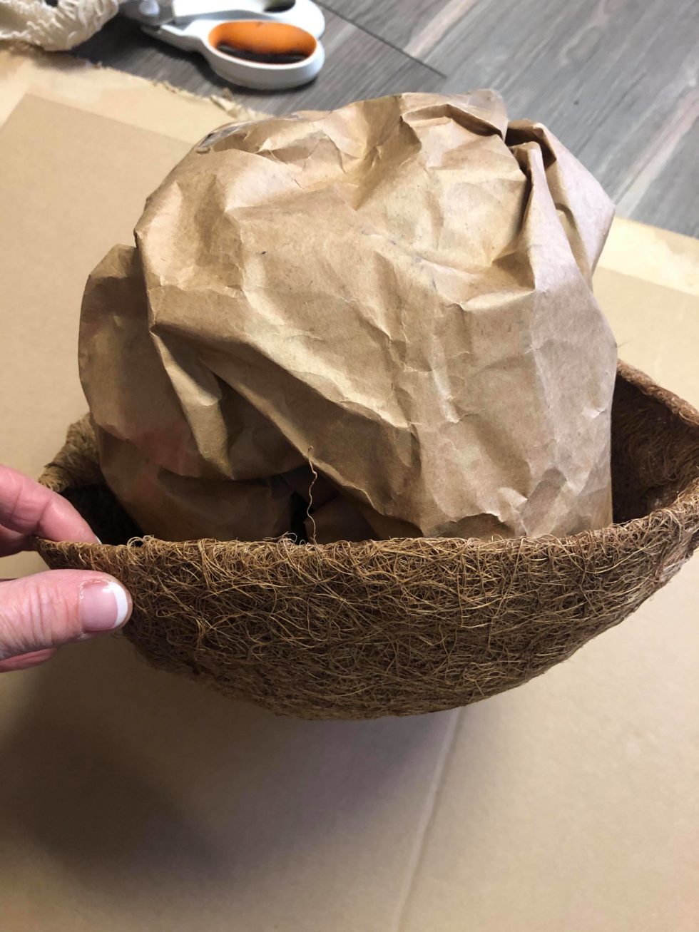 DIY Coco Liner Balls - The Shabby Tree