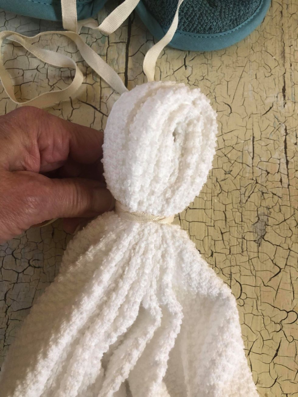 DIY Dish Towel Angel - The Shabby Tree