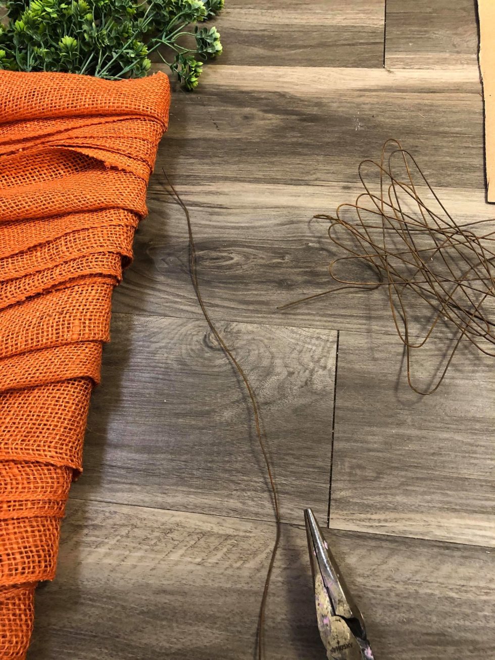 DIY Cardboard Carrot - The Shabby Tree