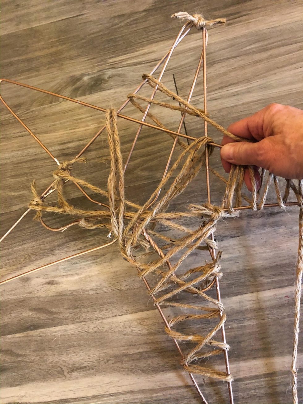 DIY Twine Star - The Shabby Tree