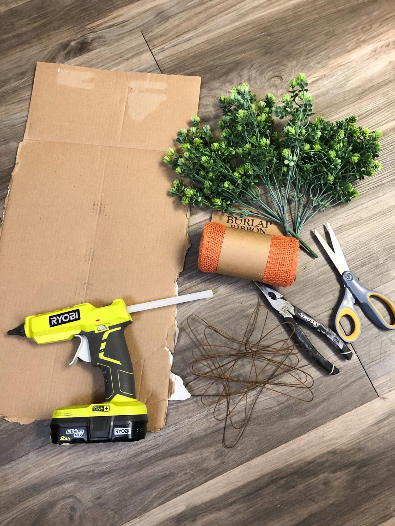 DIY Cardboard Carrot - The Shabby Tree