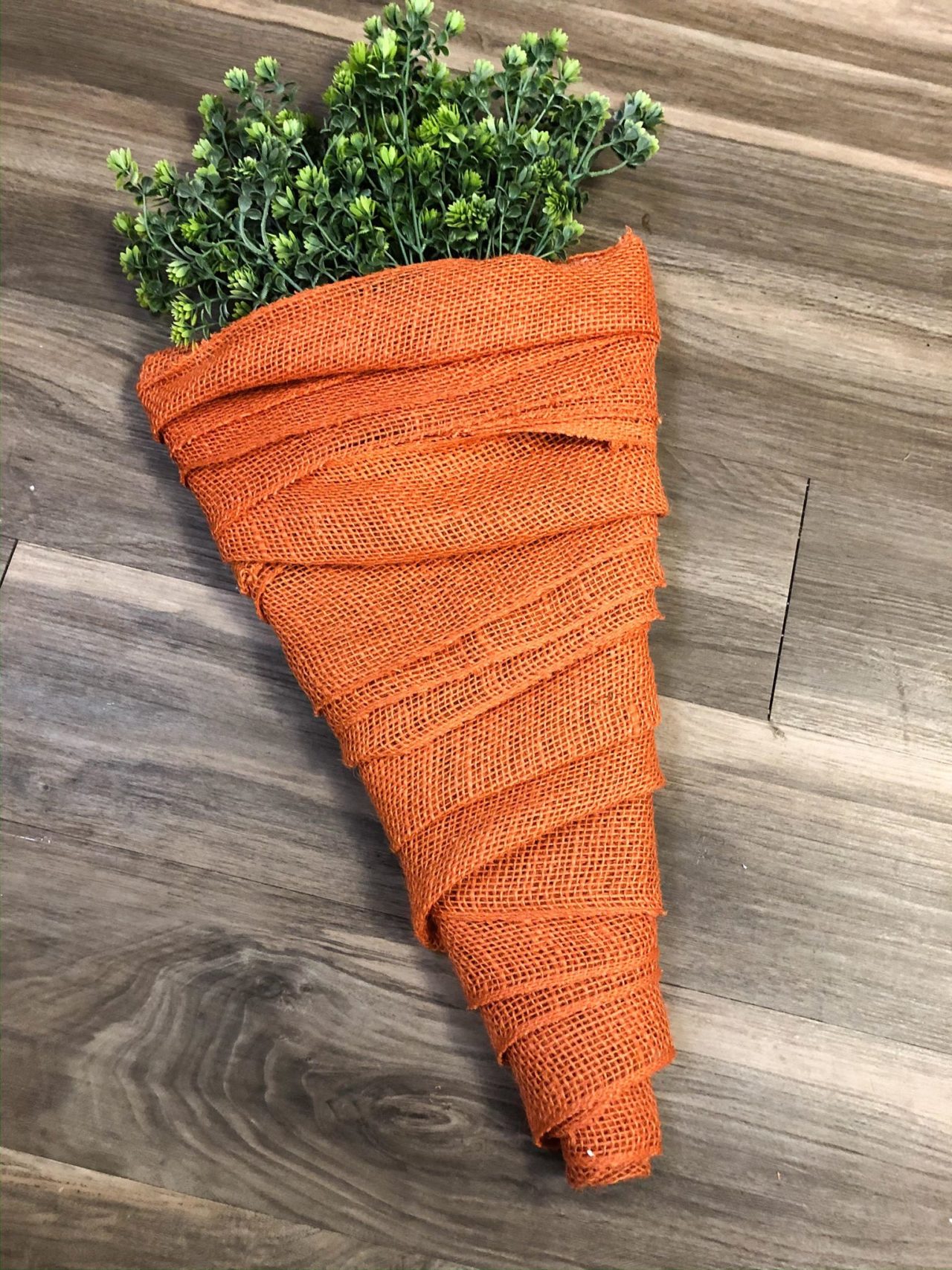 DIY Cardboard Carrot - The Shabby Tree