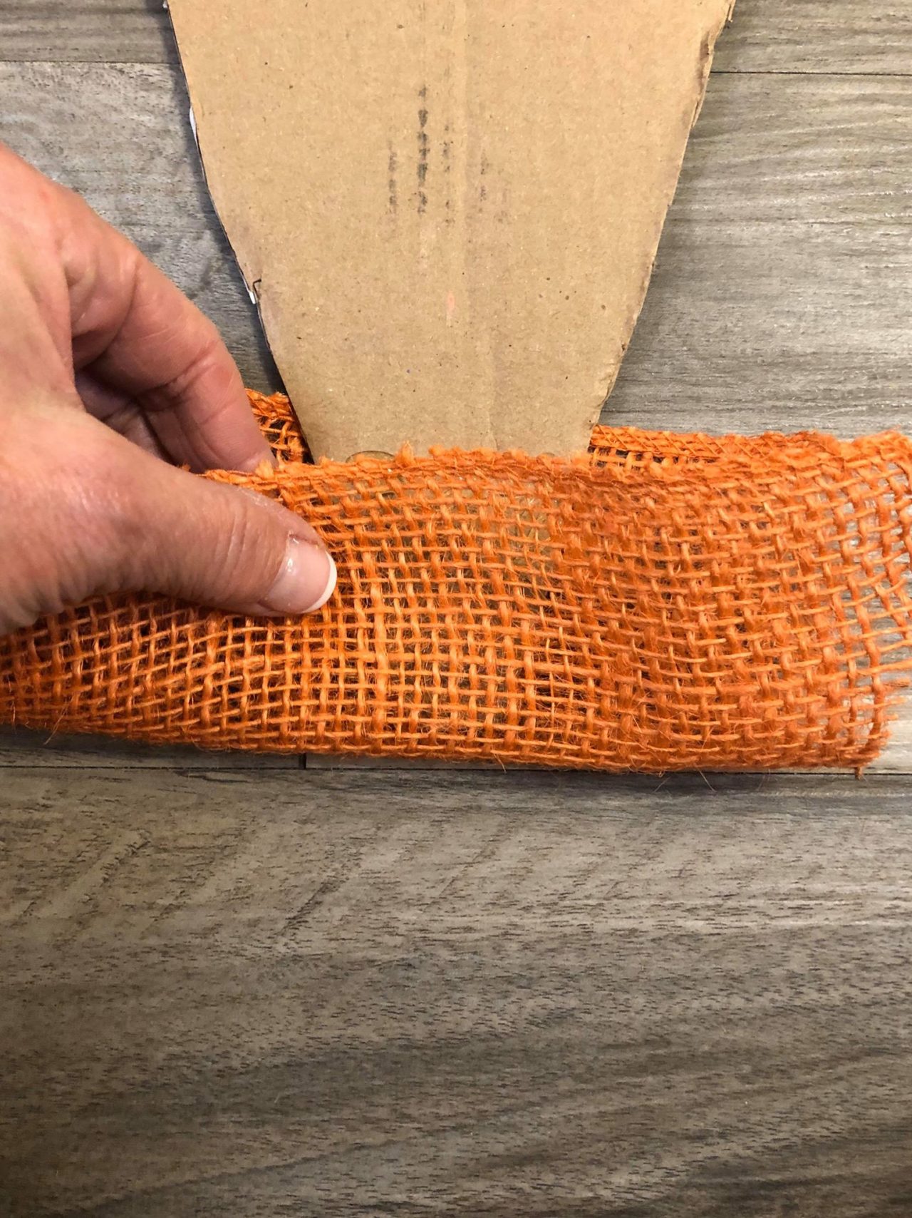DIY Cardboard Carrot - The Shabby Tree