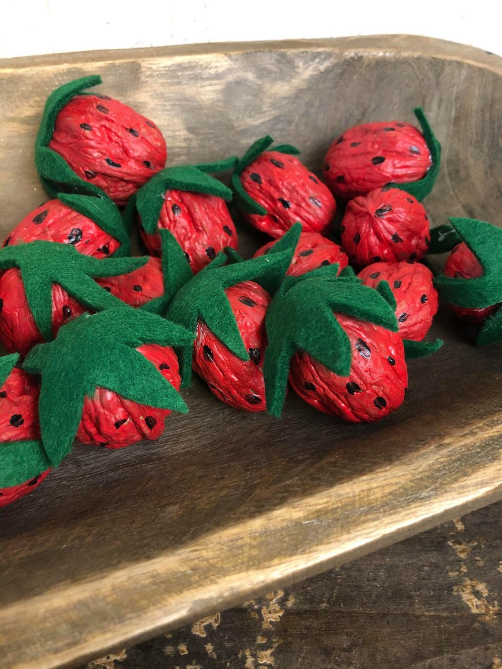 DIY Strawberries - The Shabby Tree