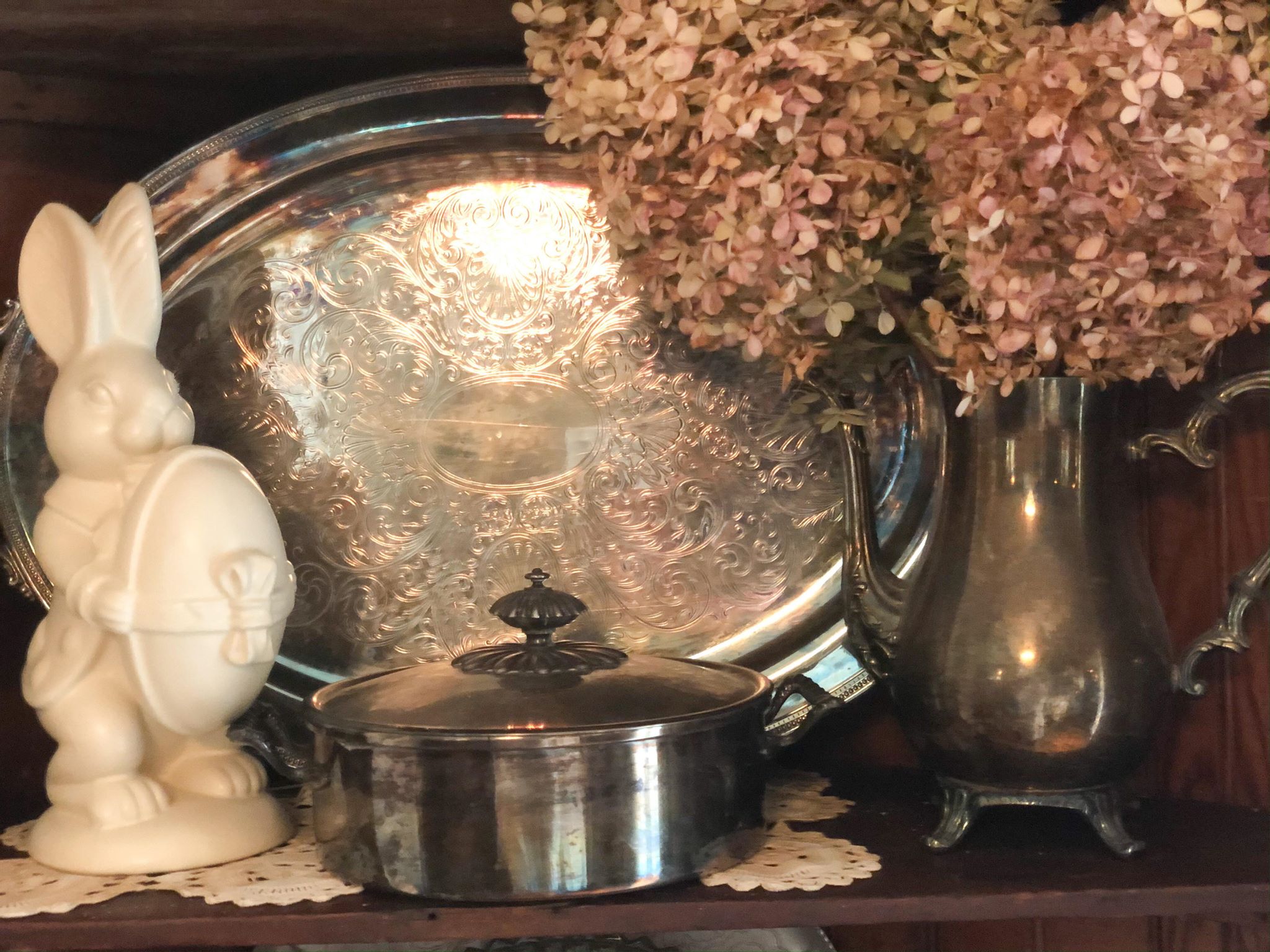 How I Incorporate My Old Silver Throughout My Home - The Shabby Tree