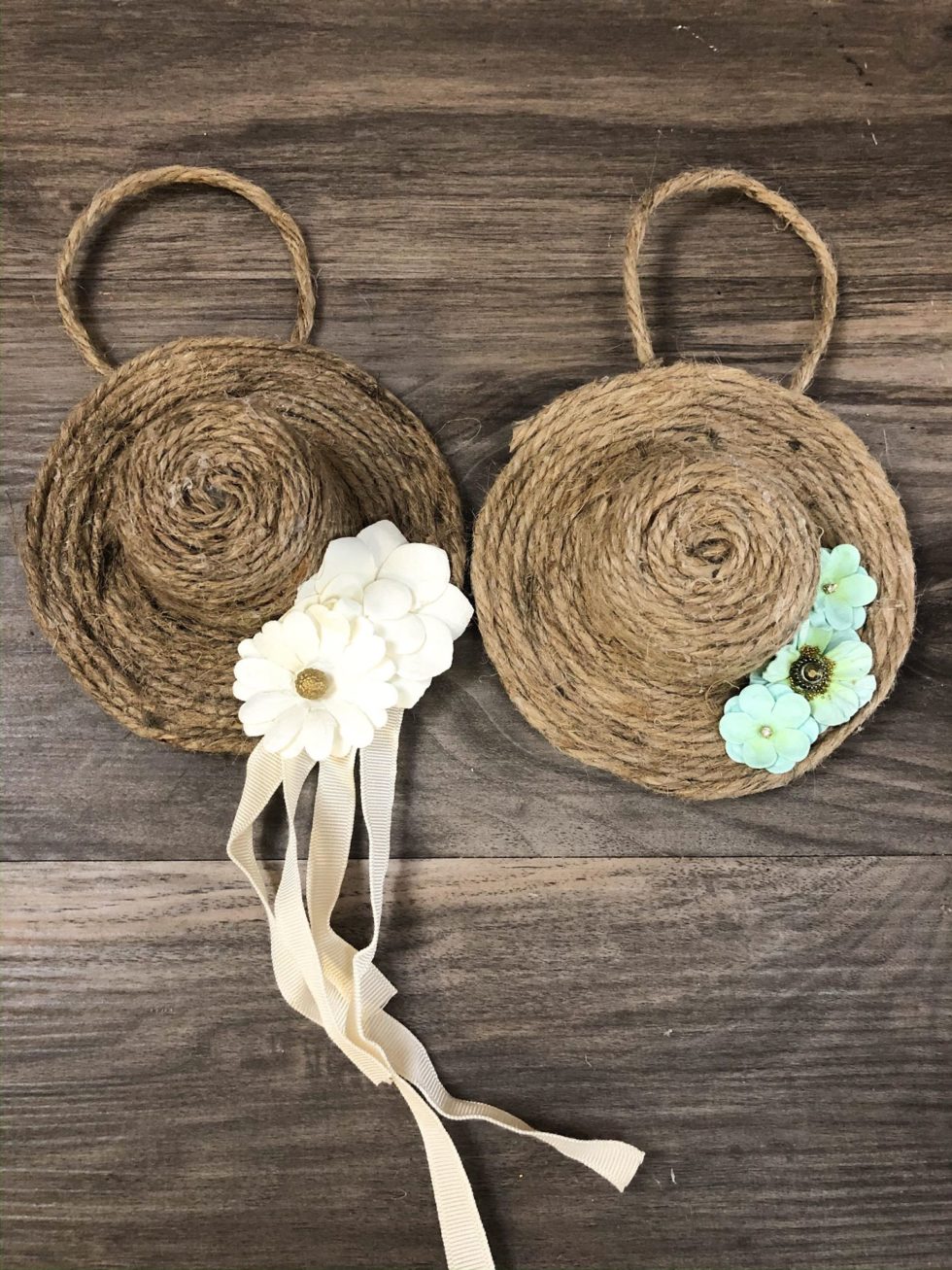 DIY Spring Hat Ornament - The Shabby Tree