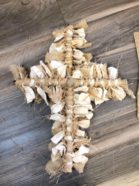 DIY Rag Cross - The Shabby Tree