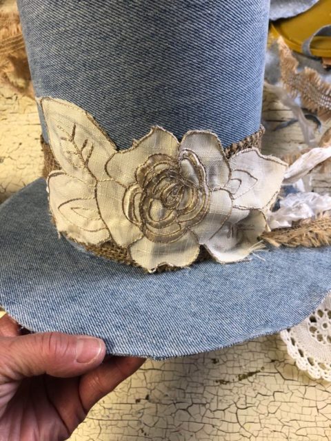 DIY Denim Top Hat - The Shabby Tree