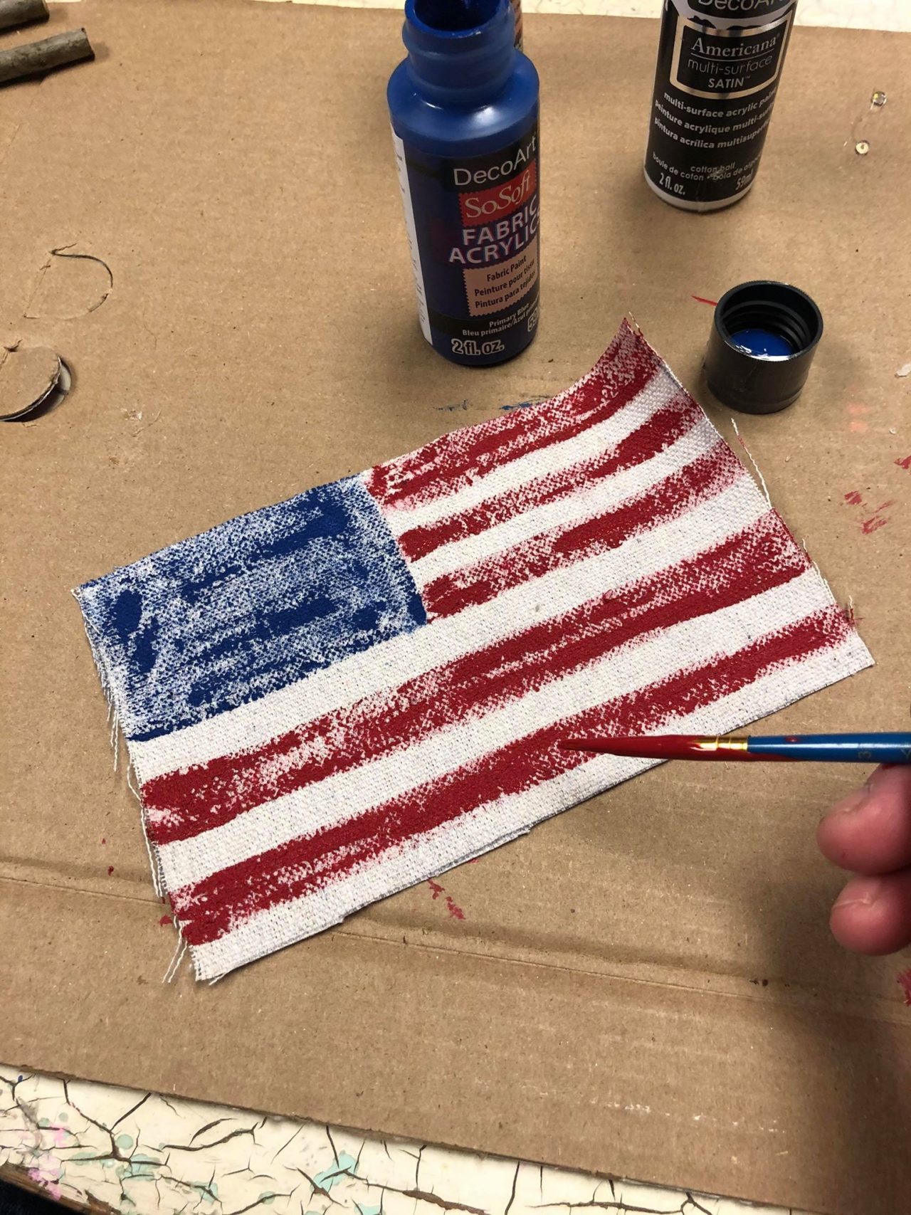 DIY Flag Ornament - The Shabby Tree