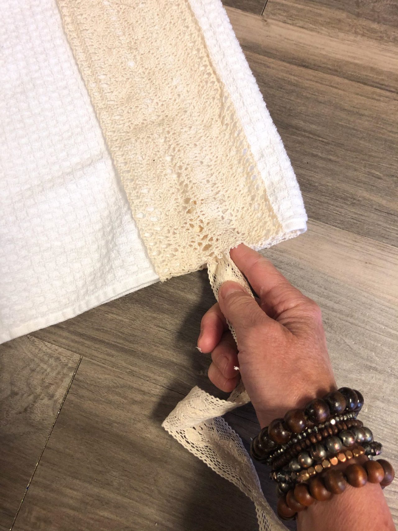 DIY Decorative Hanging Towel - The Shabby Tree