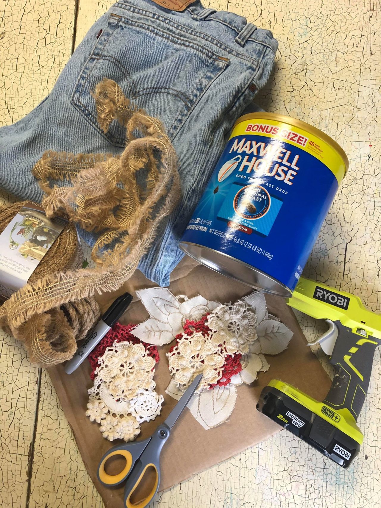 DIY Denim Top Hat - The Shabby Tree