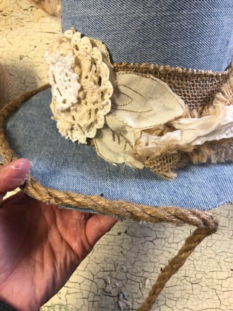 DIY Denim Top Hat - The Shabby Tree