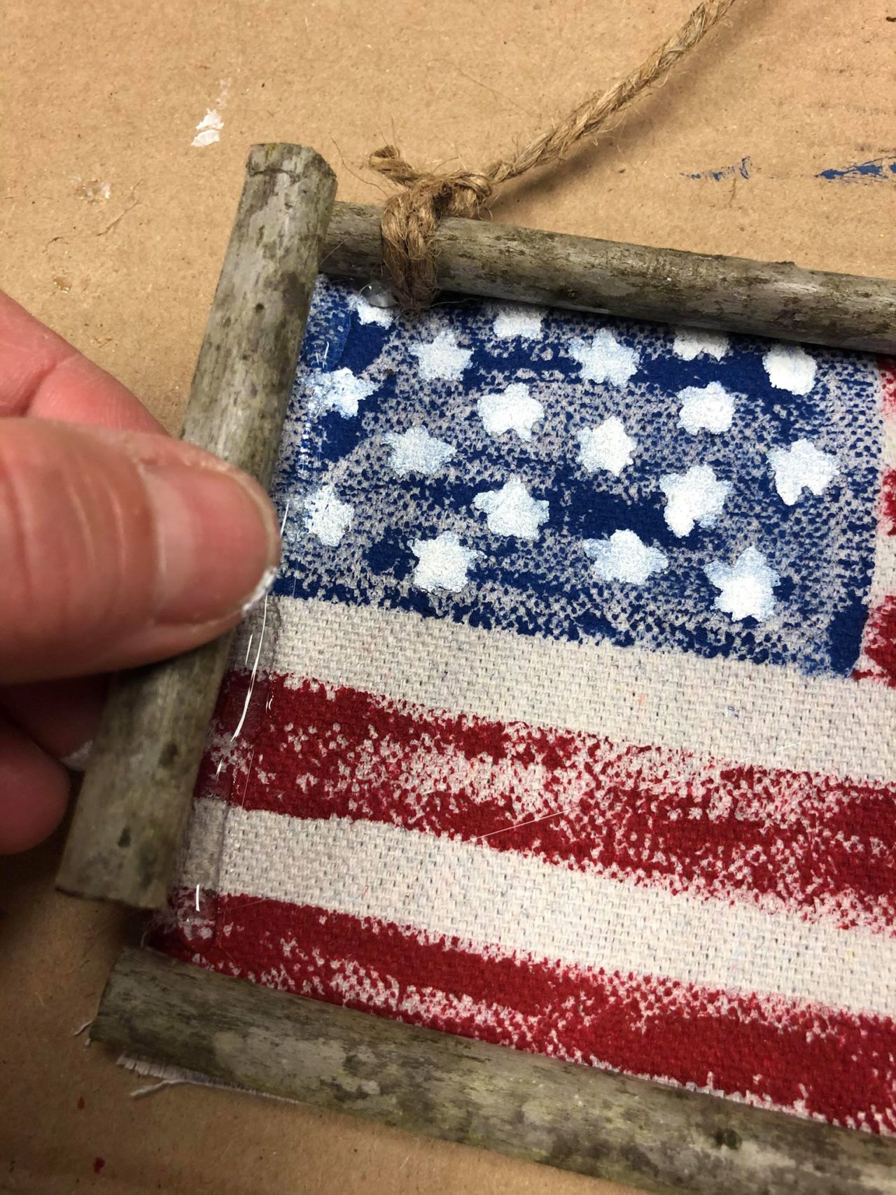 DIY Flag Ornament - The Shabby Tree