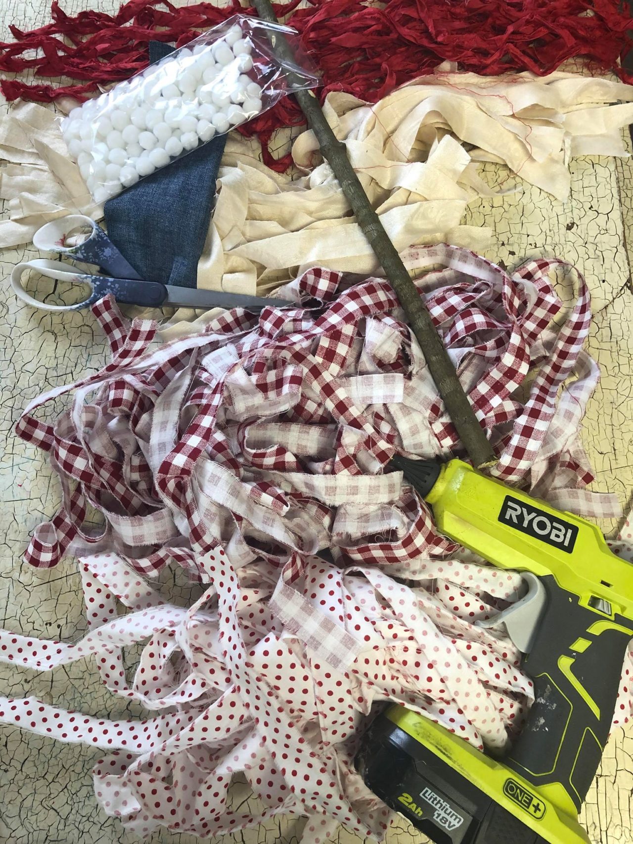 DIY Rag Flag - The Shabby Tree