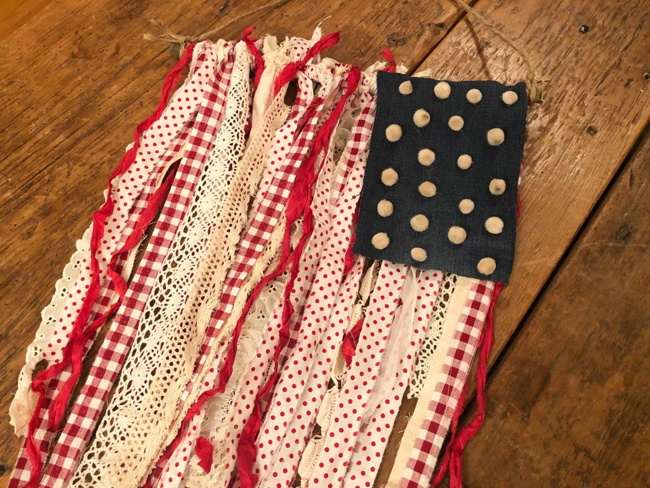 DIY Rag Flag - The Shabby Tree