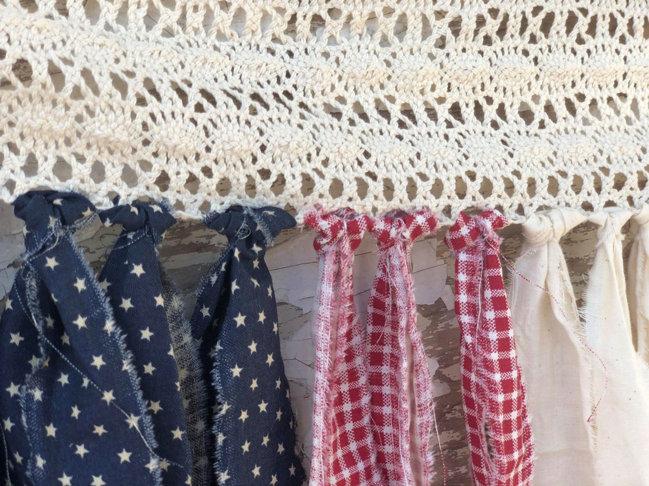DIY Rag Flag Banner - The Shabby Tree