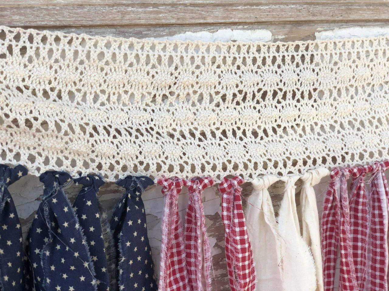 DIY Rag Flag Banner - The Shabby Tree