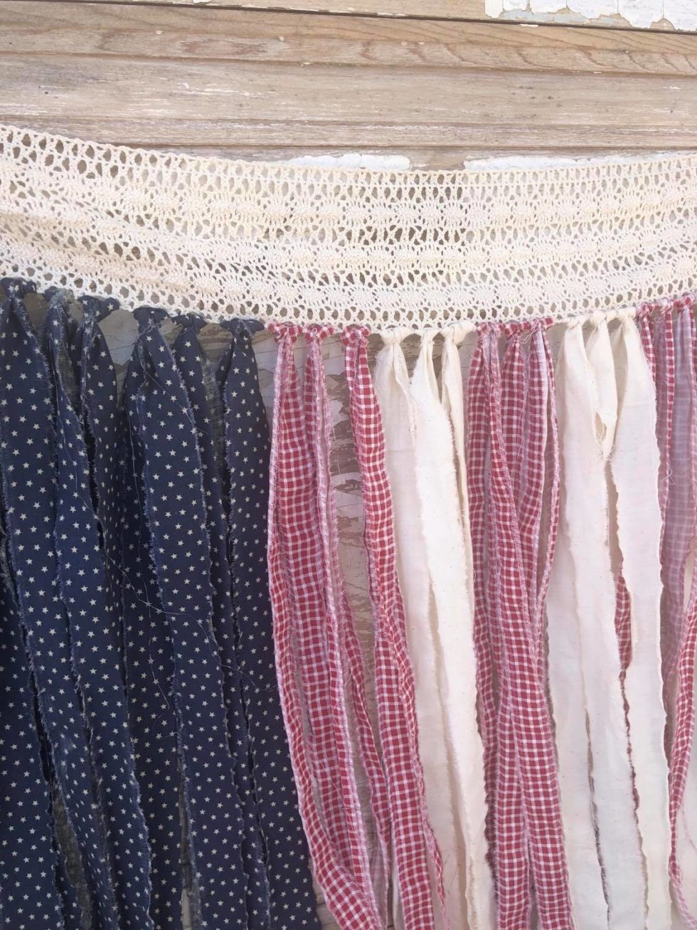 DIY Rag Flag Banner - The Shabby Tree