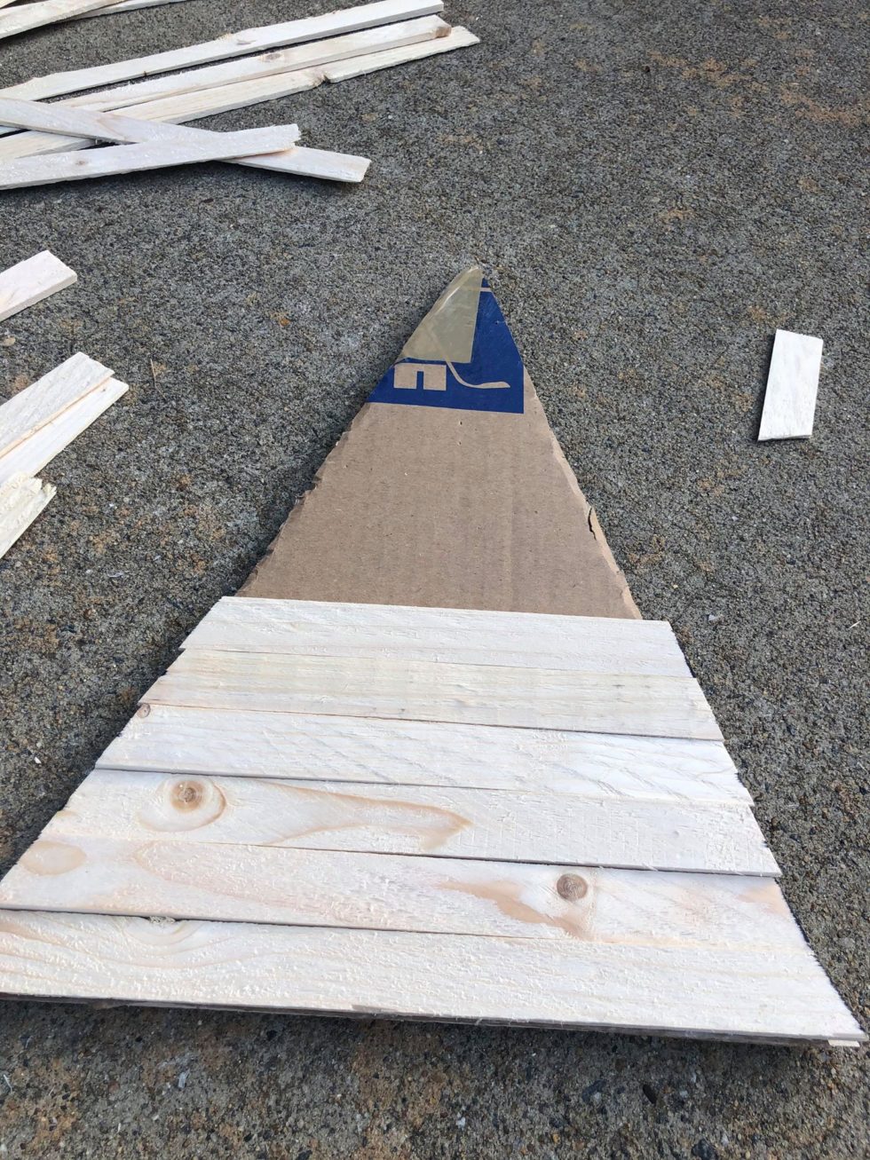 DIY Wooden Shim Tree - The Shabby Tree