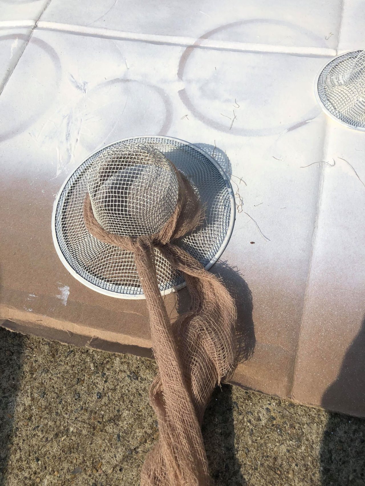 DIY Dollar Tree Mesh Strainer Sun Hats - The Shabby Tree