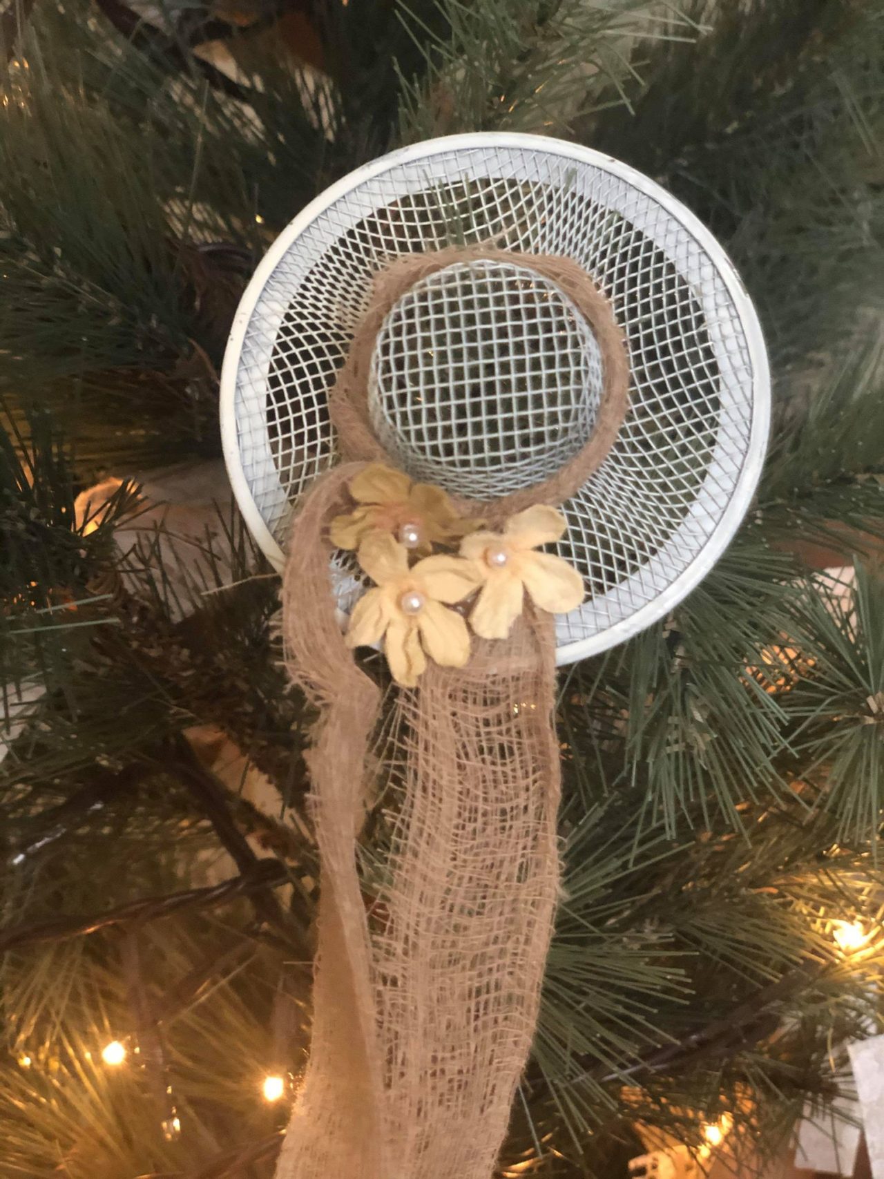 DIY Dollar Tree Mesh Strainer Sun Hats - The Shabby Tree