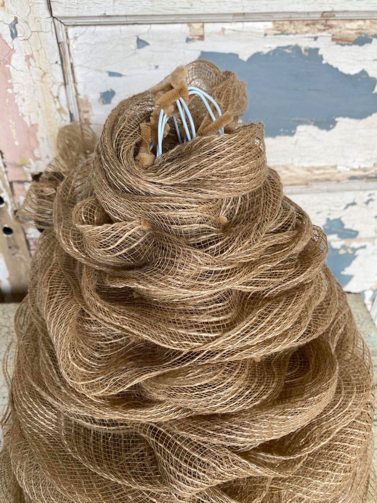 DIY Metal Hanger Tree - The Shabby Tree