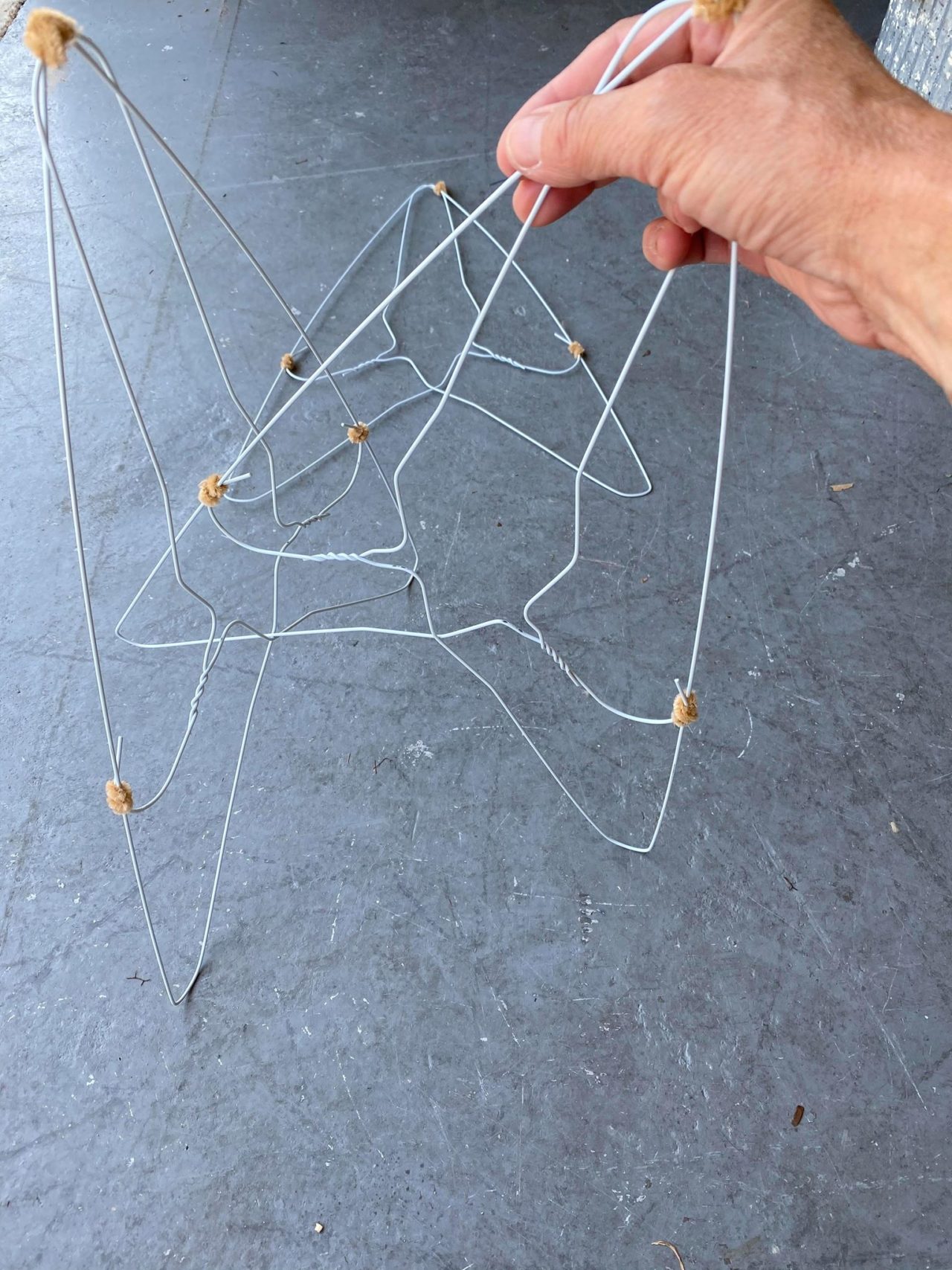 DIY Metal Hanger Tree - The Shabby Tree