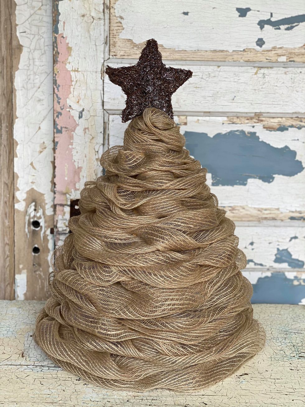 DIY Metal Hanger Tree - The Shabby Tree