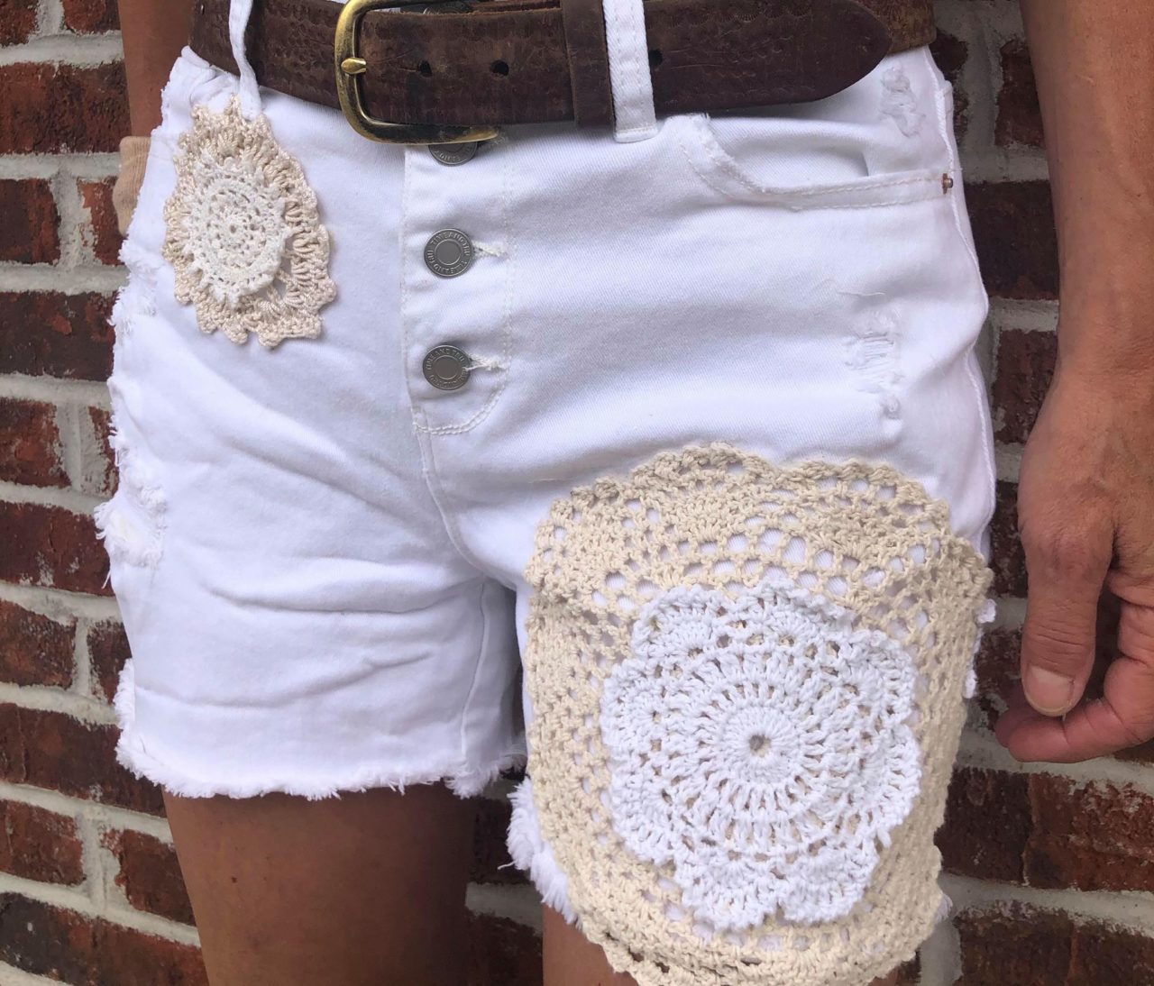 DIY Decorative Denim Shorts - The Shabby Tree