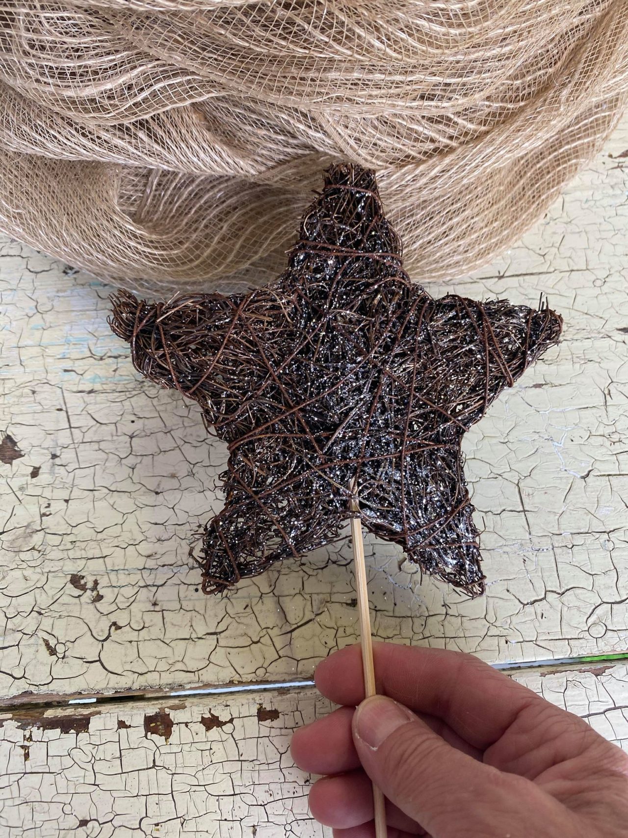 DIY Metal Hanger Tree - The Shabby Tree