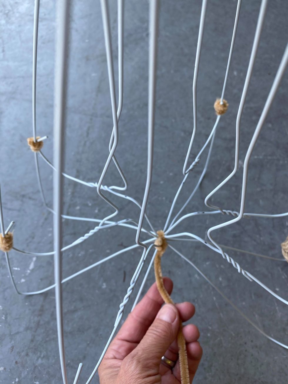 DIY Metal Hanger Tree - The Shabby Tree