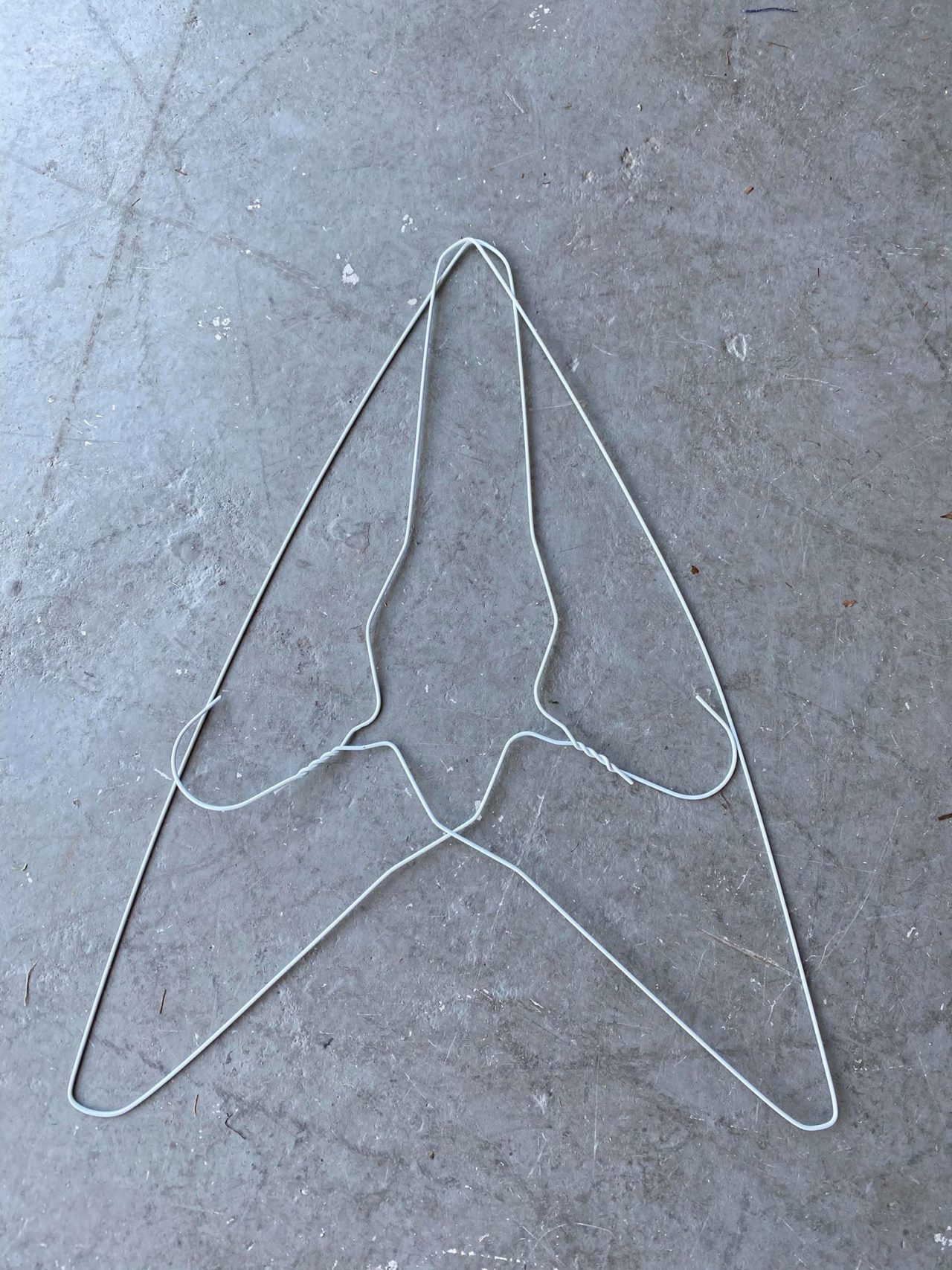 DIY Metal Hanger Tree - The Shabby Tree