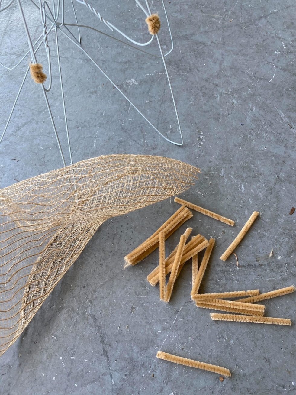 DIY Metal Hanger Tree - The Shabby Tree