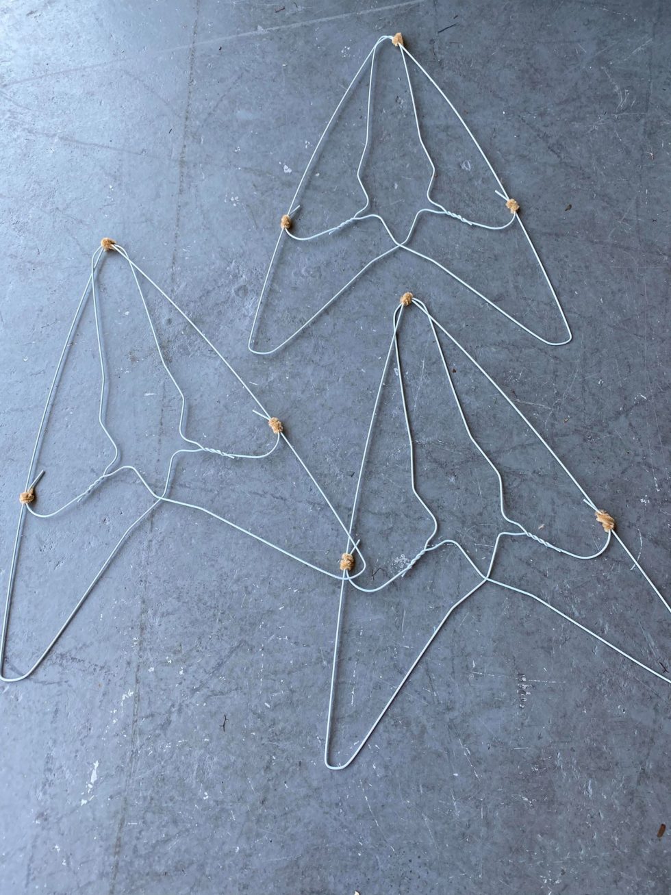 DIY Metal Hanger Tree - The Shabby Tree