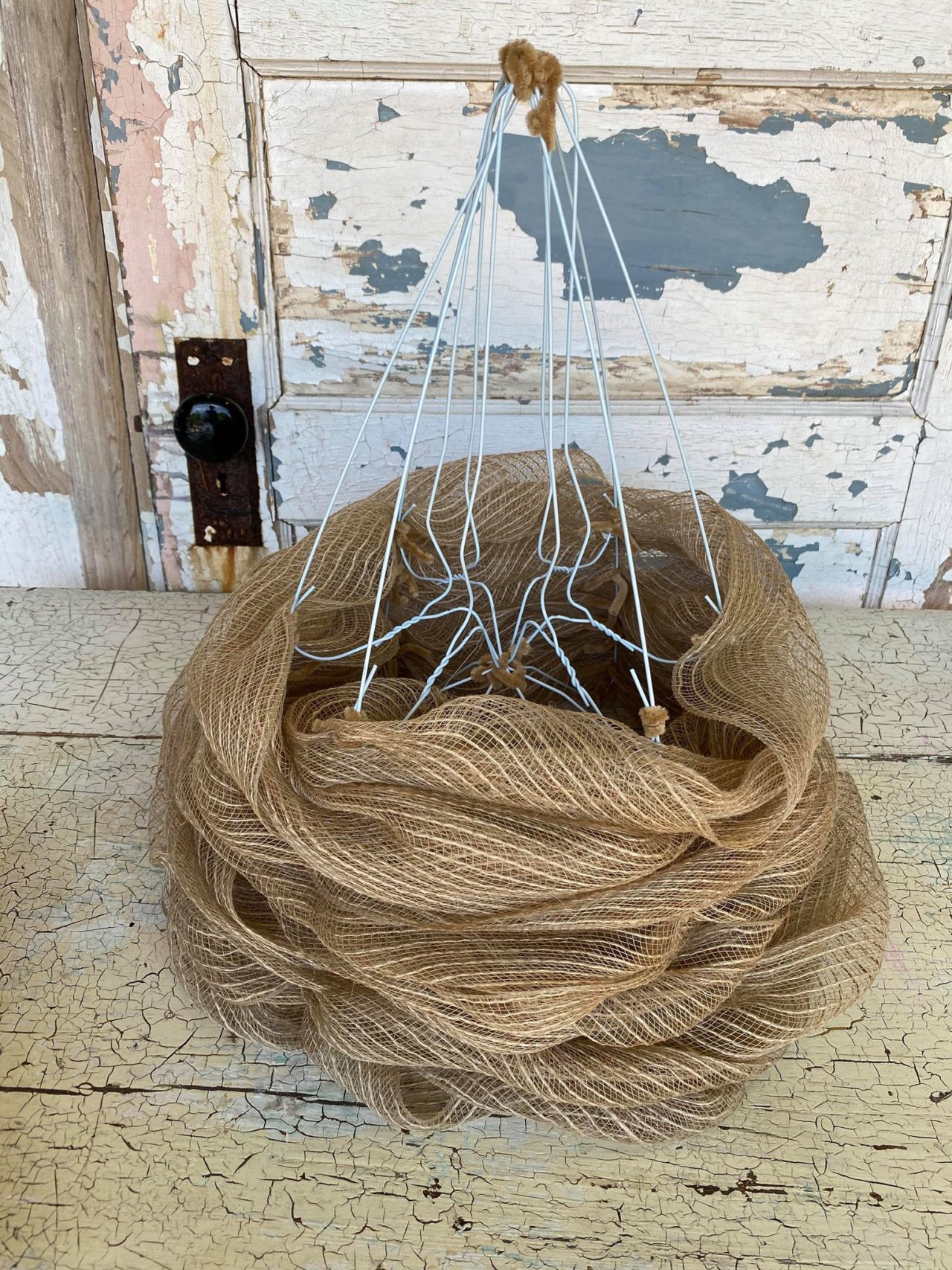 DIY Metal Hanger Tree - The Shabby Tree