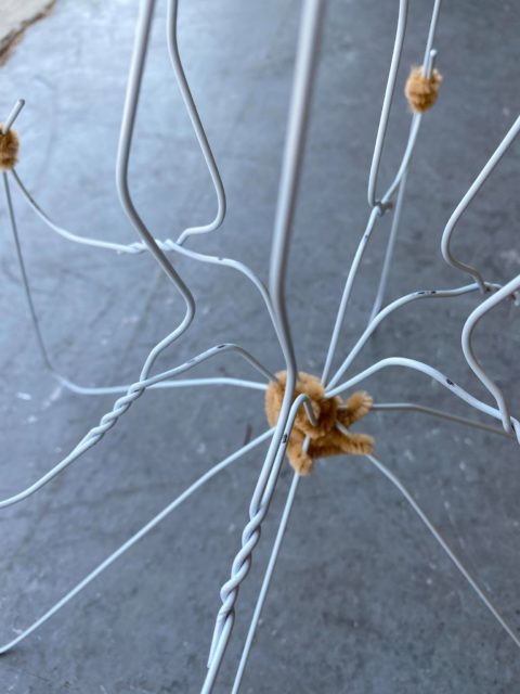 DIY Metal Hanger Tree - The Shabby Tree