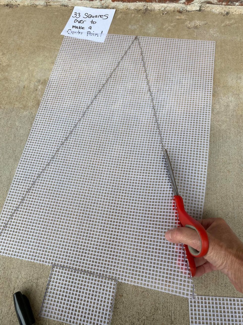 DIY Plastic Canvas Tree - The Shabby Tree